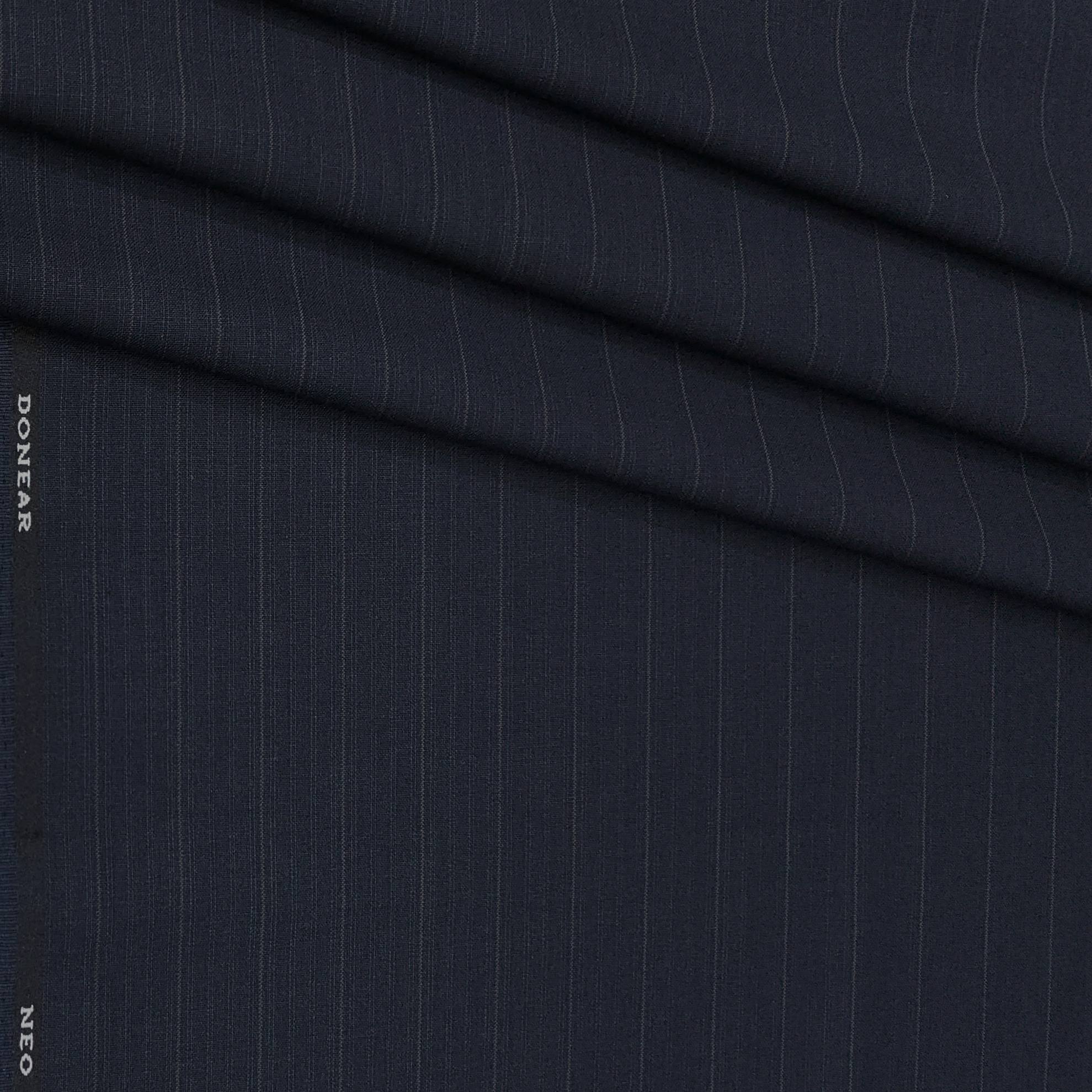 Trouser Fabric Donear 4Way Lycra Premium Broad Lining Colour Dark Blue ...
